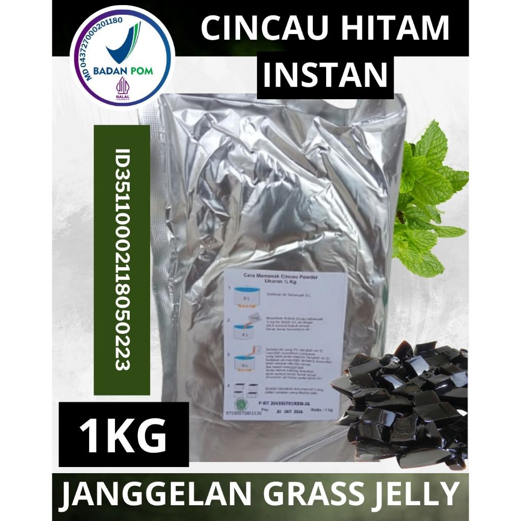 Jual PROMO Bubuk Cincau Hitam Instan Grass Jelly Powder Kemasan ...