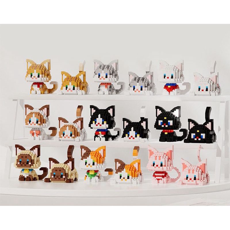 Jual SERBA SERBI - Balok Toys Kucing Susun Mainan Balok Cat Mainan Anak ...