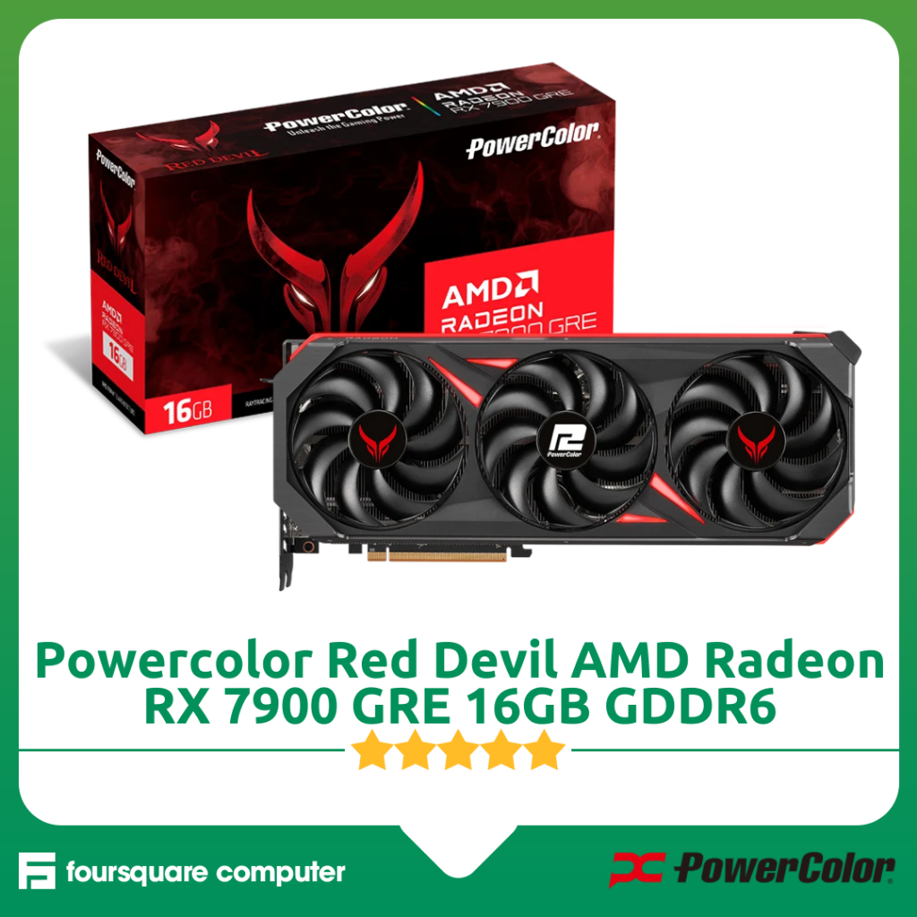 Jual Powercolor Red Devil AMD Radeon RX 7900 GRE 16GB GDDR6 Resmi ...