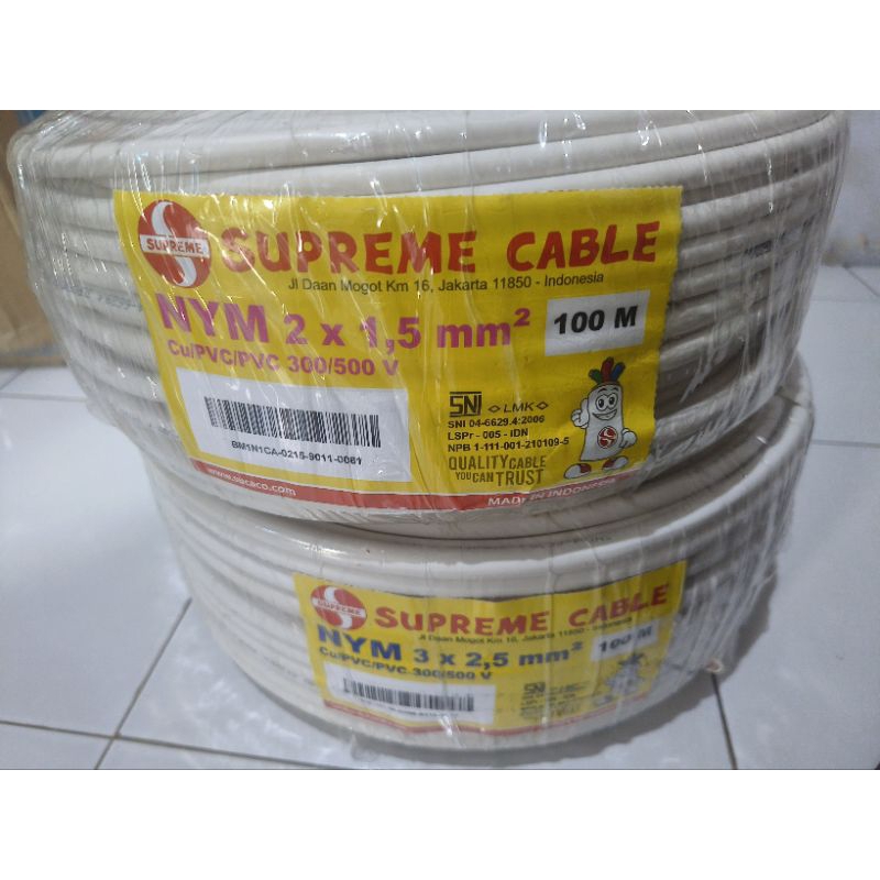 Jual Kabel supreme nym 2x1,5MM 100M | Shopee Indonesia