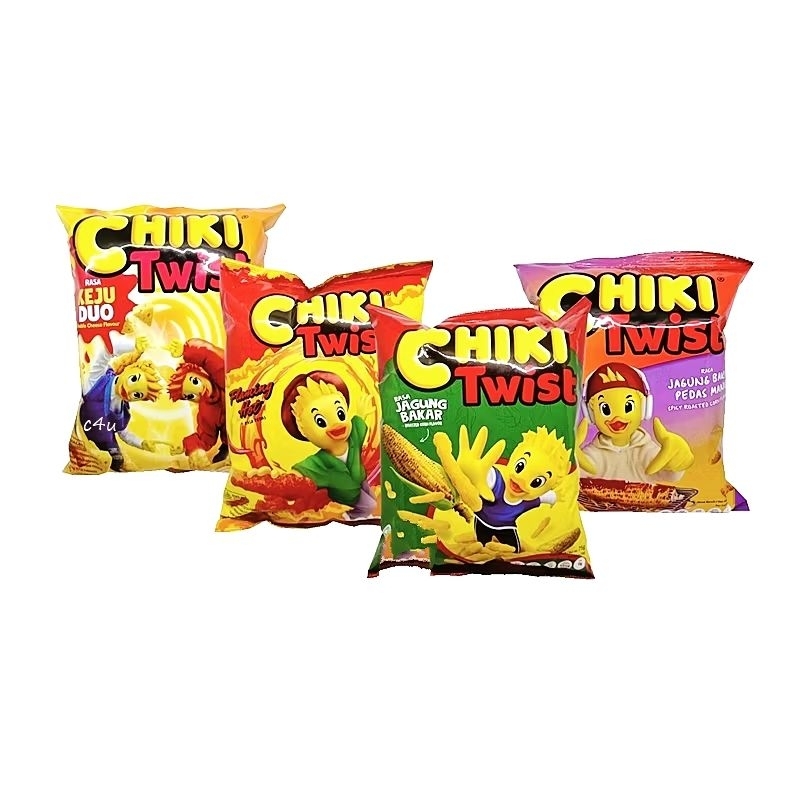 Jual chiki twist jagung bakar / ayam panggang / keju duo 70 gram ...