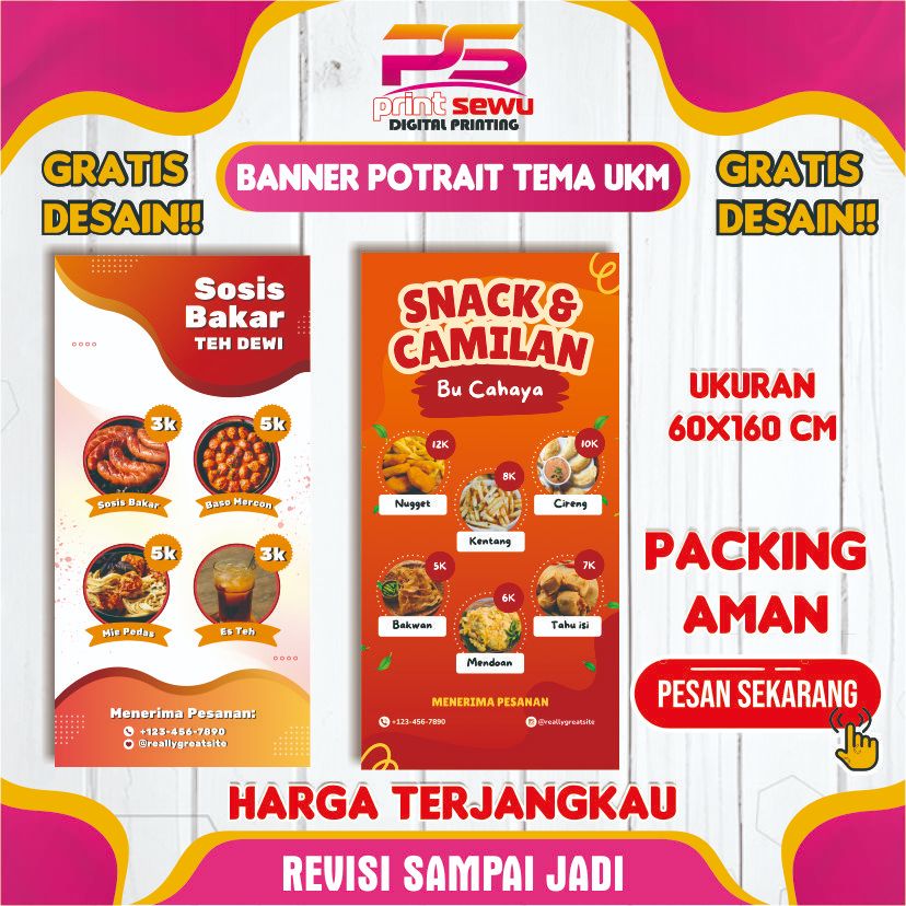 Jual CETAK BANNER/SPANDUK POTRAIT | CETAK BANNER/SPANDUK TEMA UKM ...