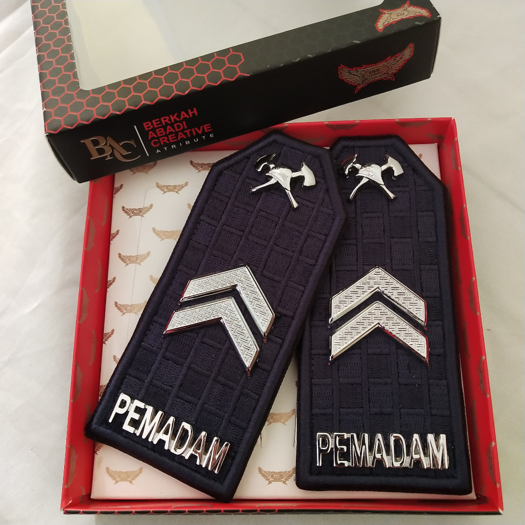 Jual Pangkat Pdu 2B Pemadam Damkar Kain Bordir | Shopee Indonesia