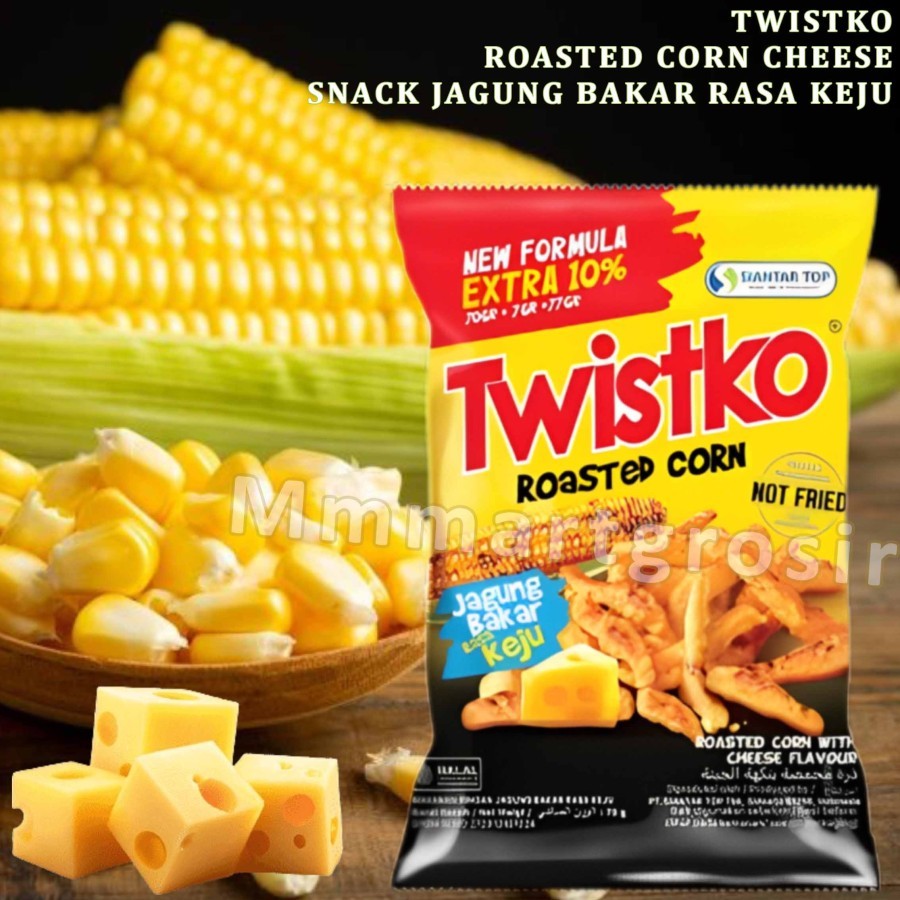Jual Twistko / Snack Roasted Corn / Snack Jagung Bakar Rasa Keju / 70gr ...
