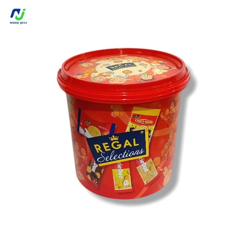 Jual Regal Selection Biskuit Kaleng Timba@345g(BISKUIT REGAL SELECTION ...