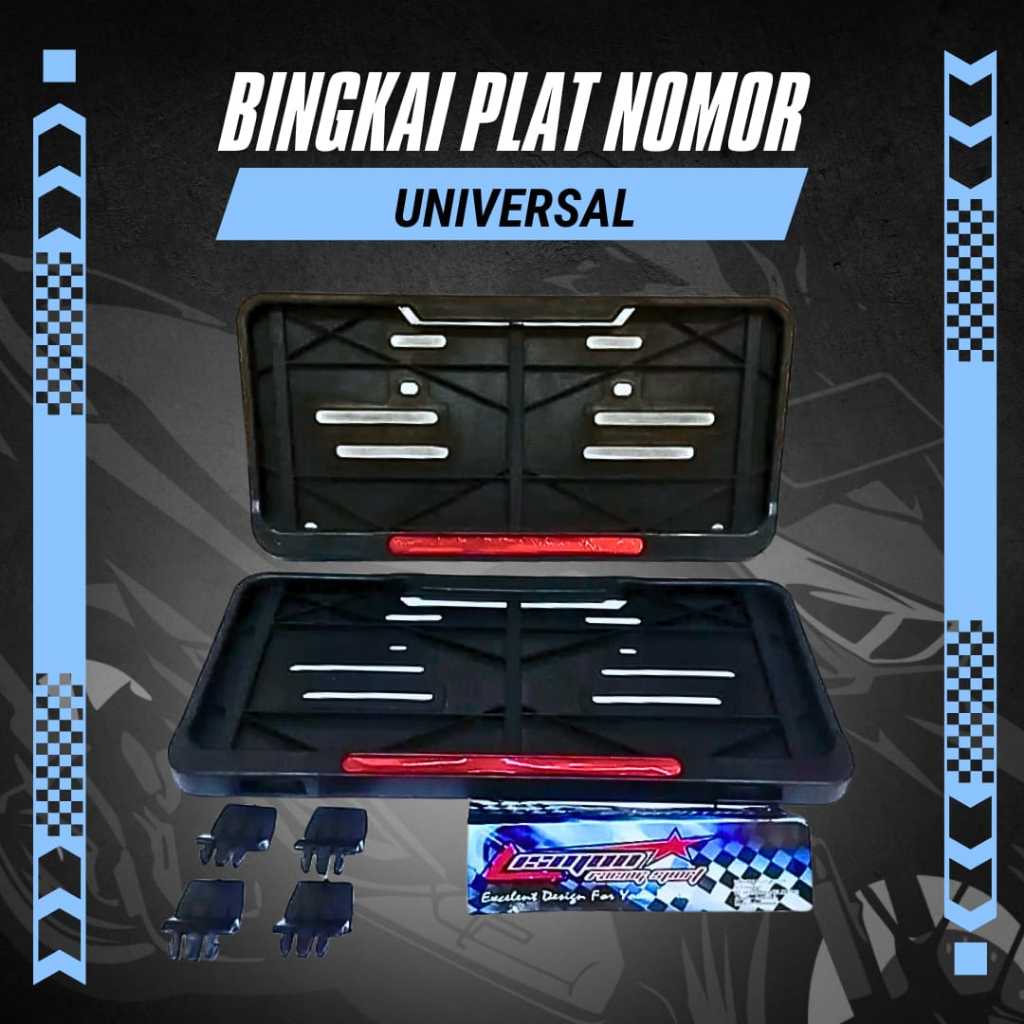 Jual BINGKAI PLAT NOMOR MOTOR / DUDUKAN PLAT NOMOR STANDAR UNIVERSAL ...