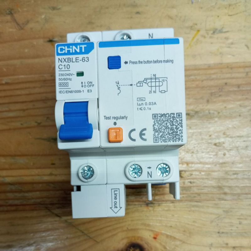 Jual RCBO Chint 1P+N 10A 25A 30mA NXBLE-63 | Shopee Indonesia