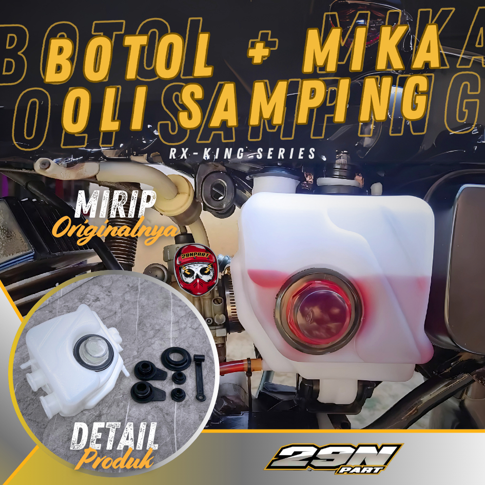 Jual Tabung Botol Oli Samping Fullset Karet Mika Motor Yamaha RX KING RXKING COBRA MASTER LOKAL ...