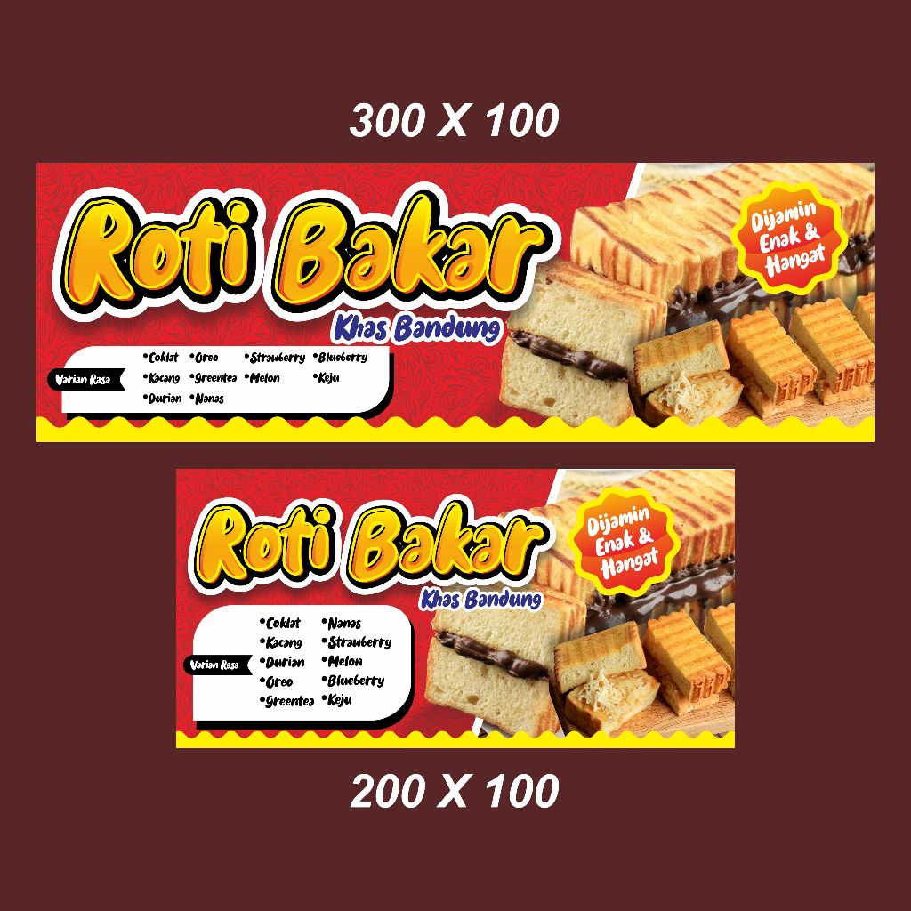 Jual BANNER ROTI BAKAR - SPANDUK ROTI BAKAR - MMT ROTI BAKAR - BACKDROP ...