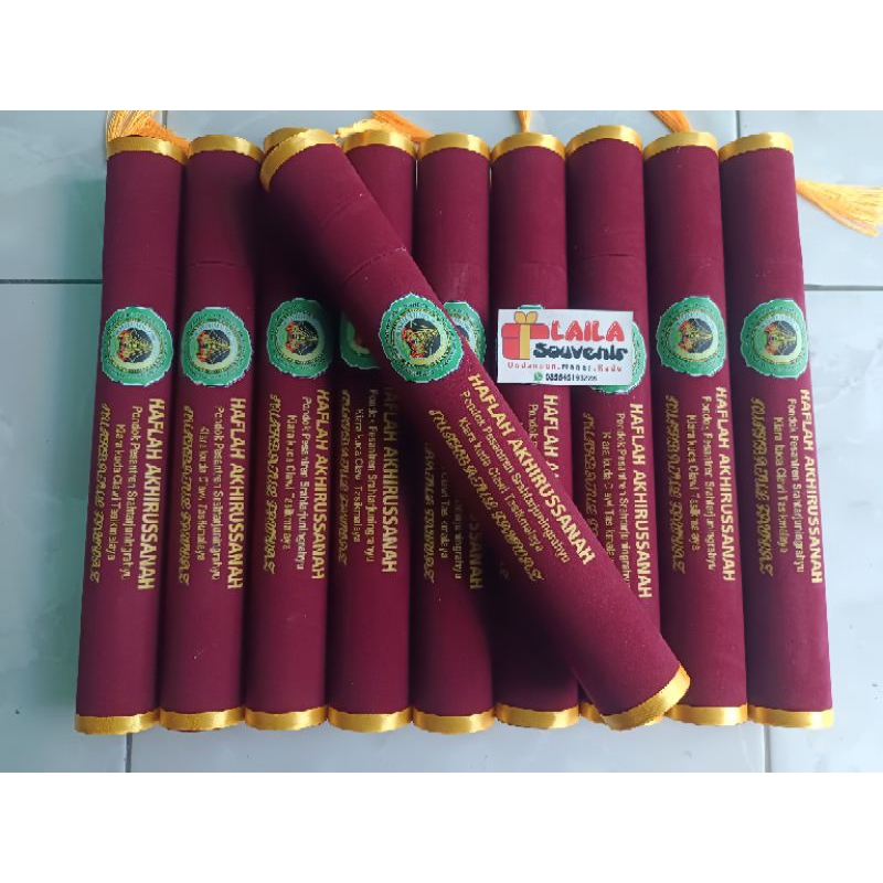 Jual Tabung Wisuda LOGO SABLON/Tabung Ijazah LOGO SABLON/Tabung Toga ...