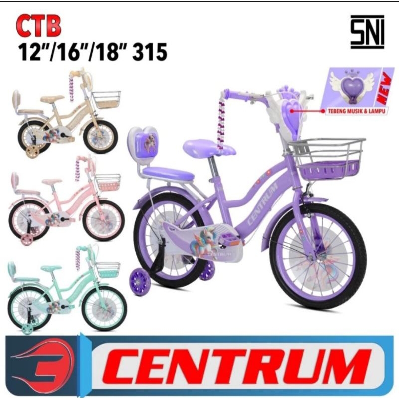 Jual Sepeda Anak Perempuan Centrum 315 12 16inch | Shopee Indonesia