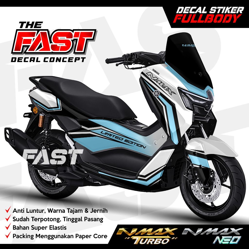 Jual Decal Stiker Nmax Turbo/Neo New Fullbody Racing Simple TERBARU COD ...
