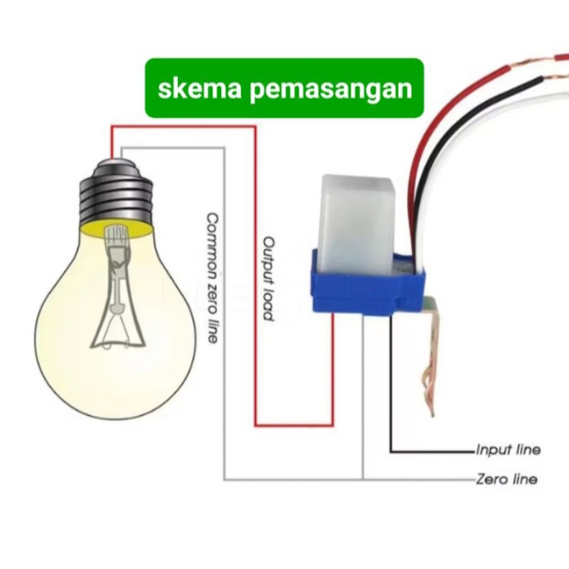 Jual Sensor Cahaya Lampu LED photo cell sensor cahaya Saklar cahaya ...