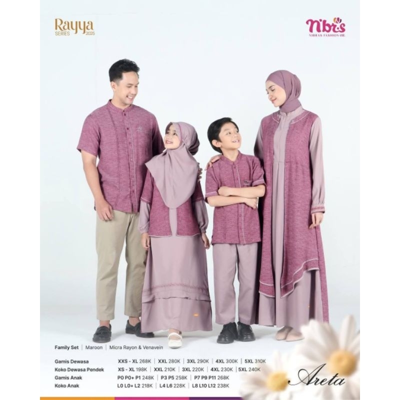 Jual RAYYA SERIES 2025 ARETA MAROON BY NIBRAS_SARIMBIT NIBRAS TERBARU | Shopee Indonesia