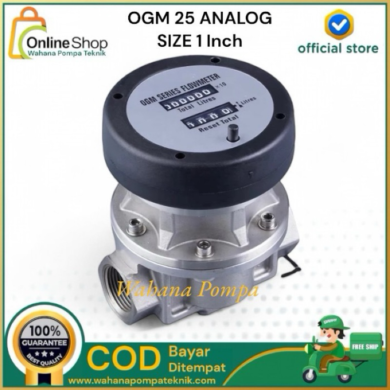 Jual FLOW METER SOLAR OGM 25 ANALOG SIZE 1"OVAL GEAR FLOW METER SIZE 1 INCH | Shopee Indonesia