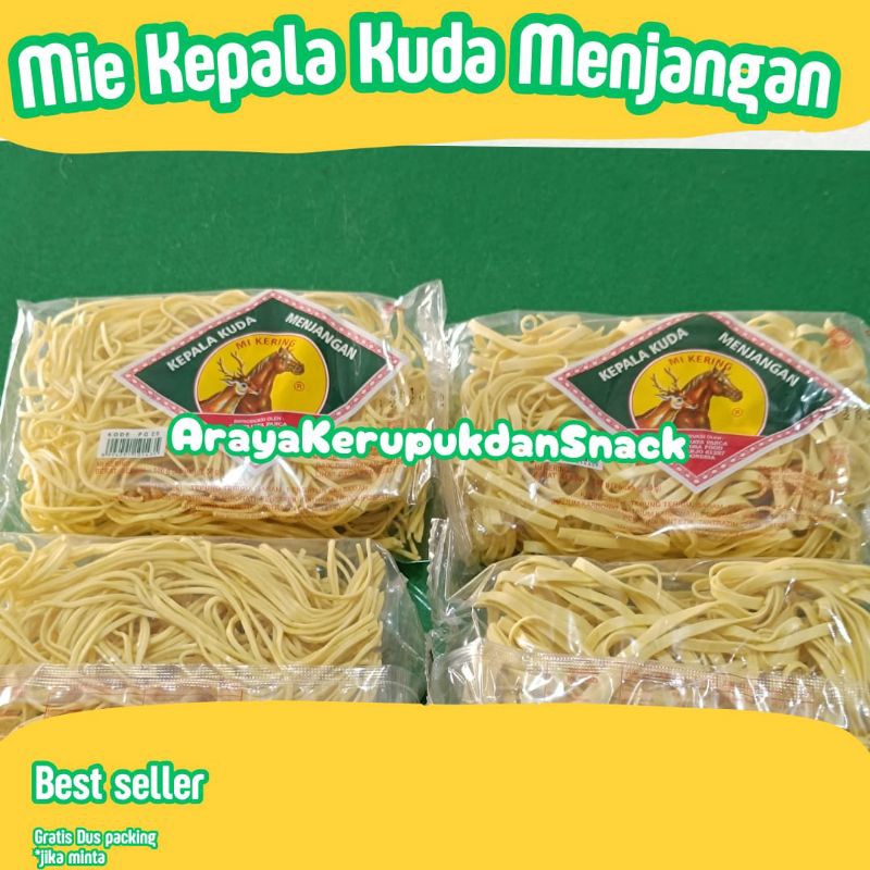 Jual [ 100 gr ] Mie Kering Cap Kuda Menjangan - Mie Pangsit - Mie Kijang - Mie Telur - Mie ...