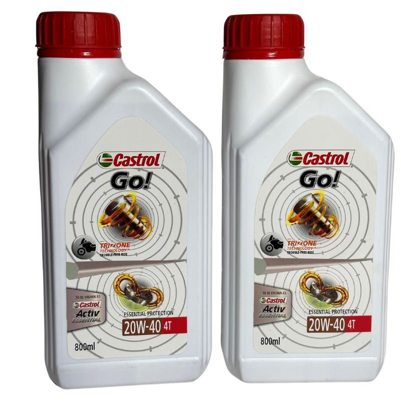 Jual Oli Castrol New 20W-40 Active 4T Essential 800ml Oli Mesin Castrol ...