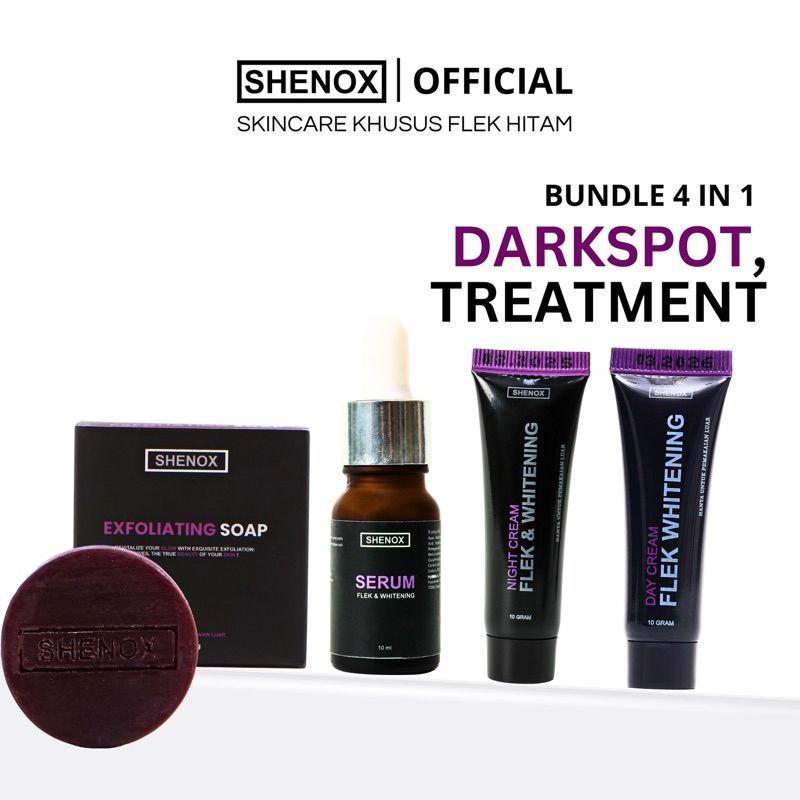 Jual Shenox Skincare Flek Hitam 4 in 1 Melasma Dark Spot Treatment Resmi BPOM | Shopee Indonesia