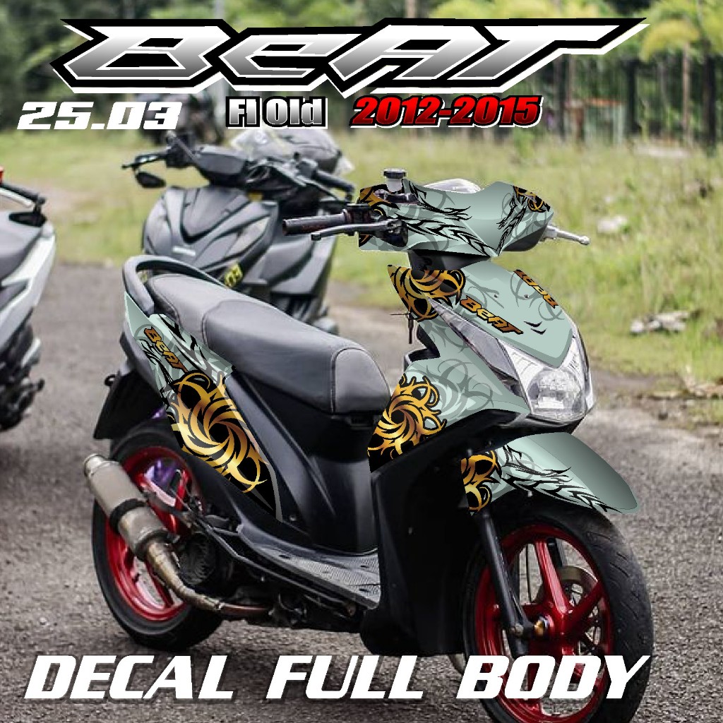 Jual COD TERBARU Decal Stiker DECAL BEAT FI OLD TAHUN 2012-2015 FULL ...