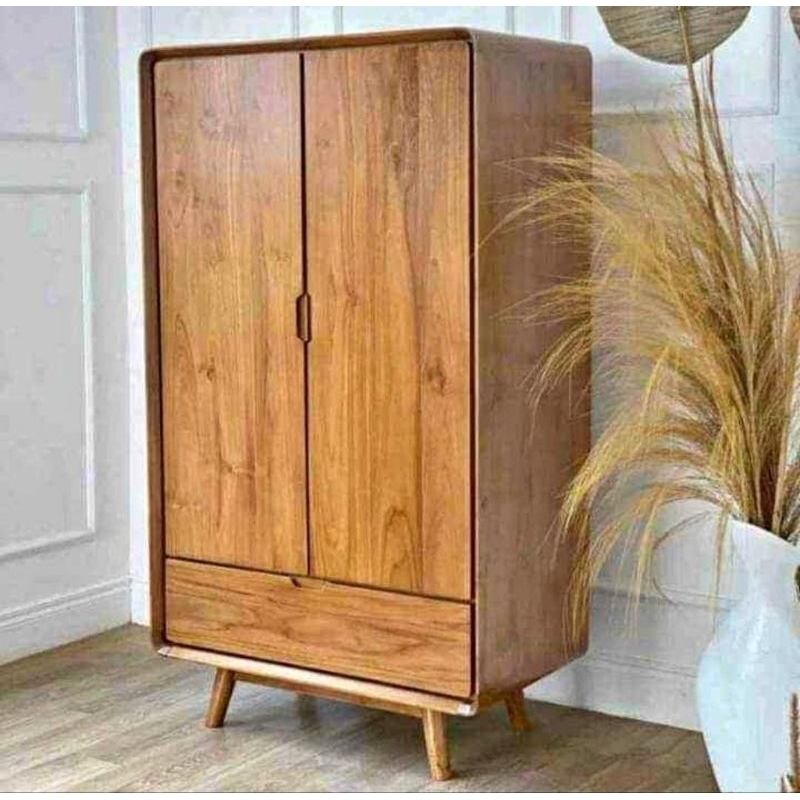 Jual Almari pakaian pintu 2 retro almari pakaian almari retro lemari ...