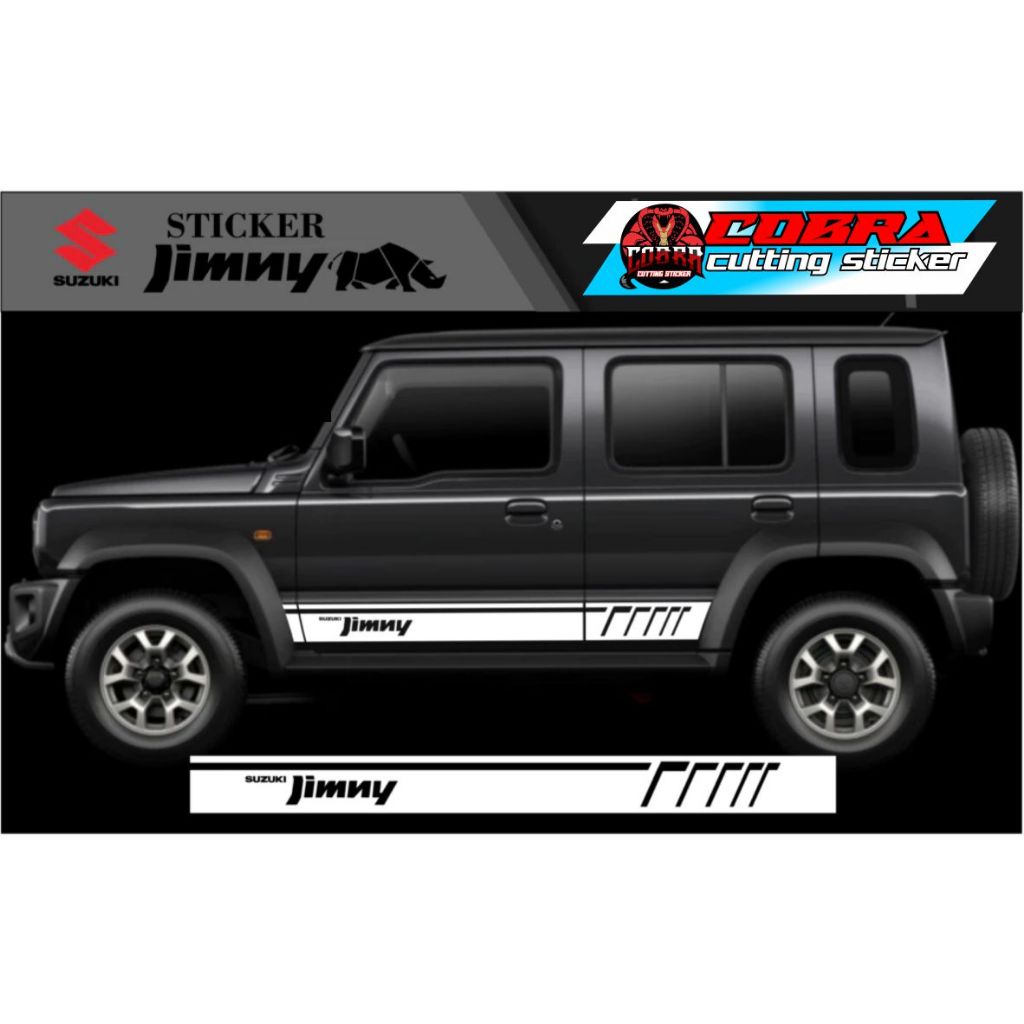 Jual STICKER STIKER MOBIL JIMNY AKSESORIS JIMNY CUTTING STICKER BODY ...