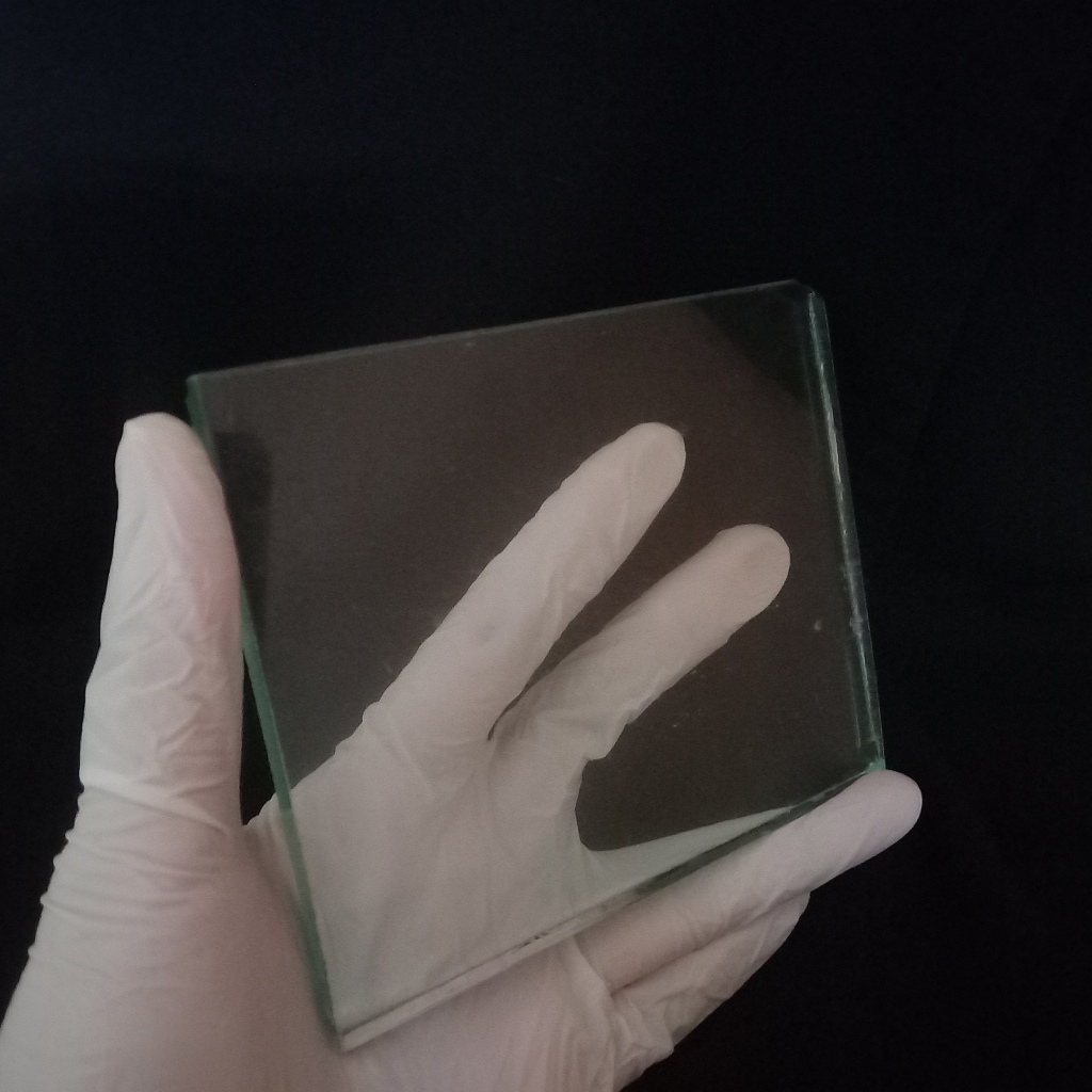 Jual glass slab dental mixing pad kaca alas pengaduk 10x10 cm tebal 8mm ...