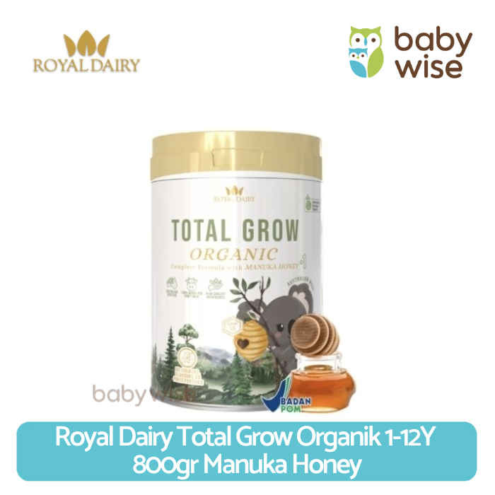 Jual Royal Dairy Total Grow Organik 1-12Y 800gr Manuka Honey - Susu ...