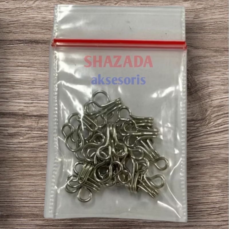 Jual 12 Pasang Hak Kait bra / Kaitan BH / Pengait Bra / Kancing Hook ...
