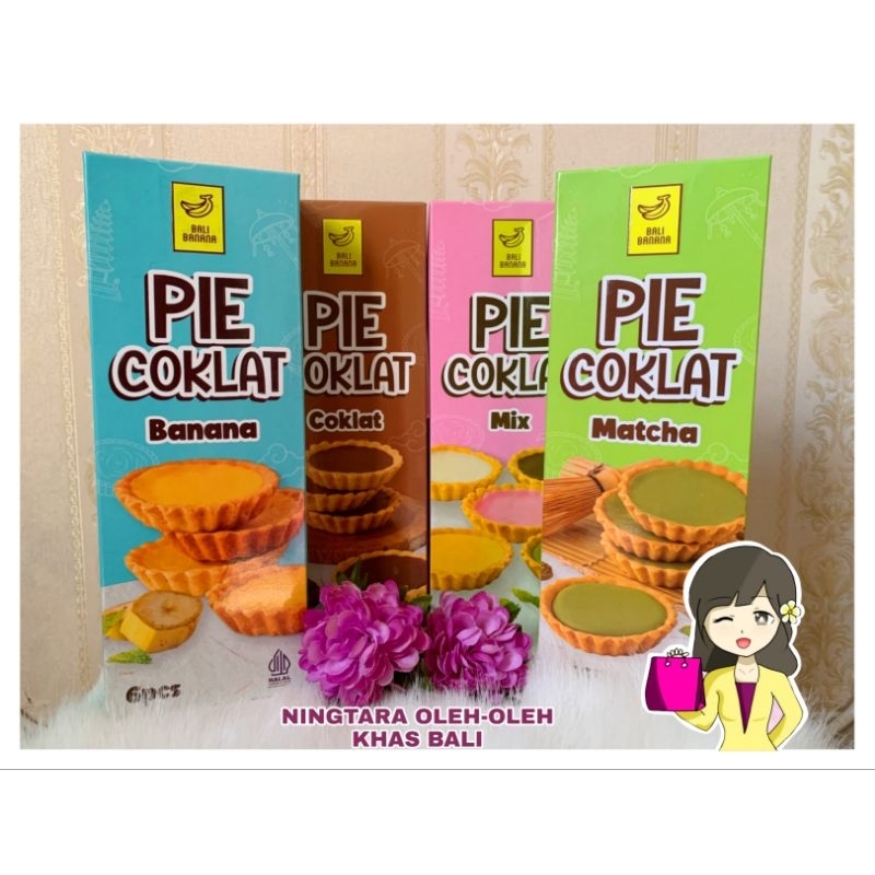 Jual PIE COKLAT BALI BANANA (RASA PISANG, COKELAT, MIX, MATCHA ...