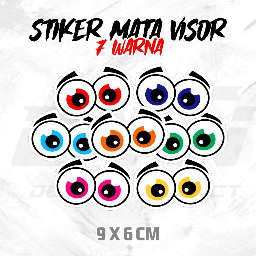 Jual Stiker Mata Visor Sepeda Motor UK. 9CM | STIKER VARIASI DEVEEN ...