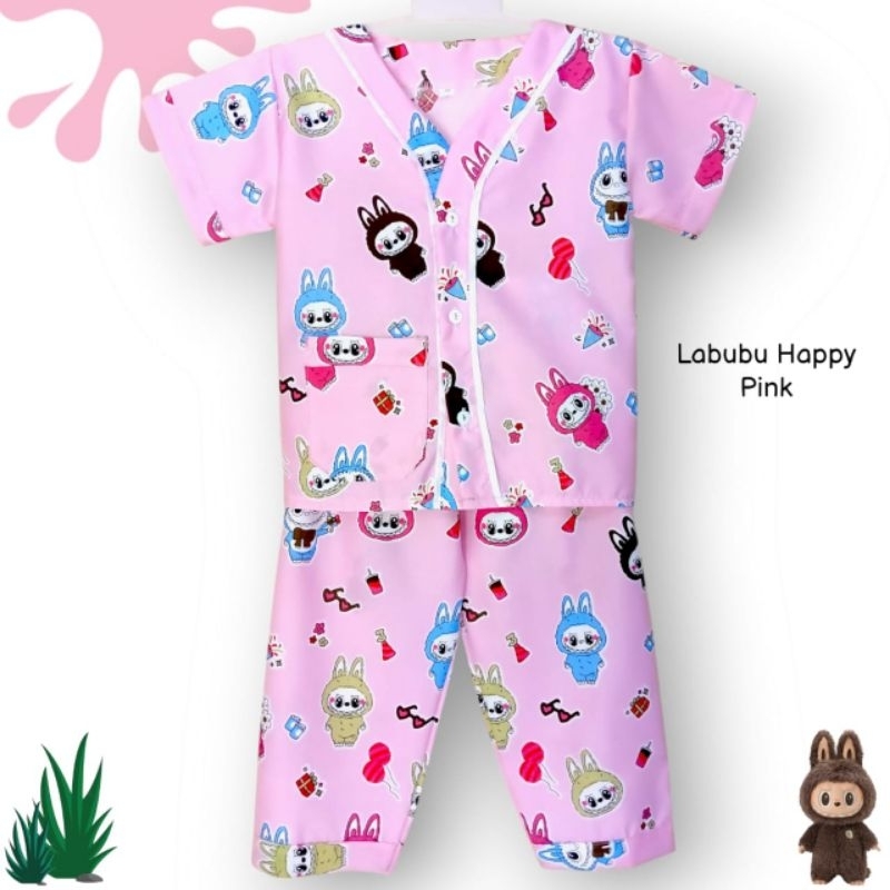 Jual MDA Piyama Anak Perempuan Labubu Happy Usia 1-12 Tahun Lengan ...