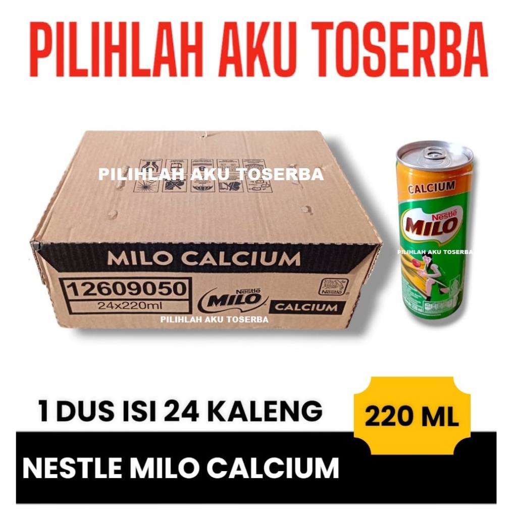 Jual Susu Milo Kaleng Coklat NUTRI UP CALCIUM - 220 ml (isi 24 can ...