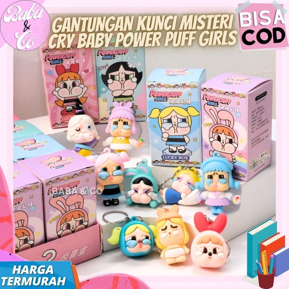 Jual GANTUNGAN KUNCI MISTERI CRYBABY POWERPUFF GIRLS KEYCHAIN MYSTERY ...