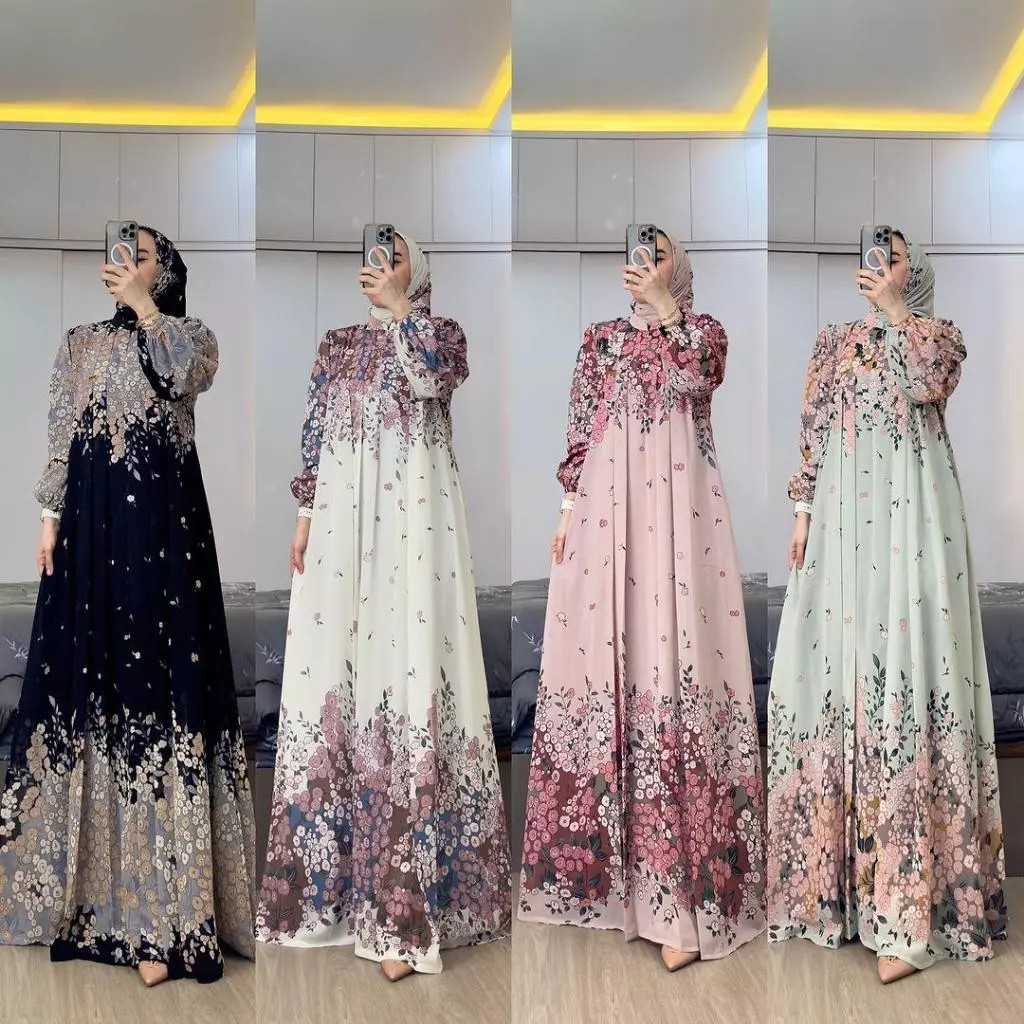 Jual Free Hijab - Gamis Wanita Setelan Hijab Segiempat - Bahan Rayon ...