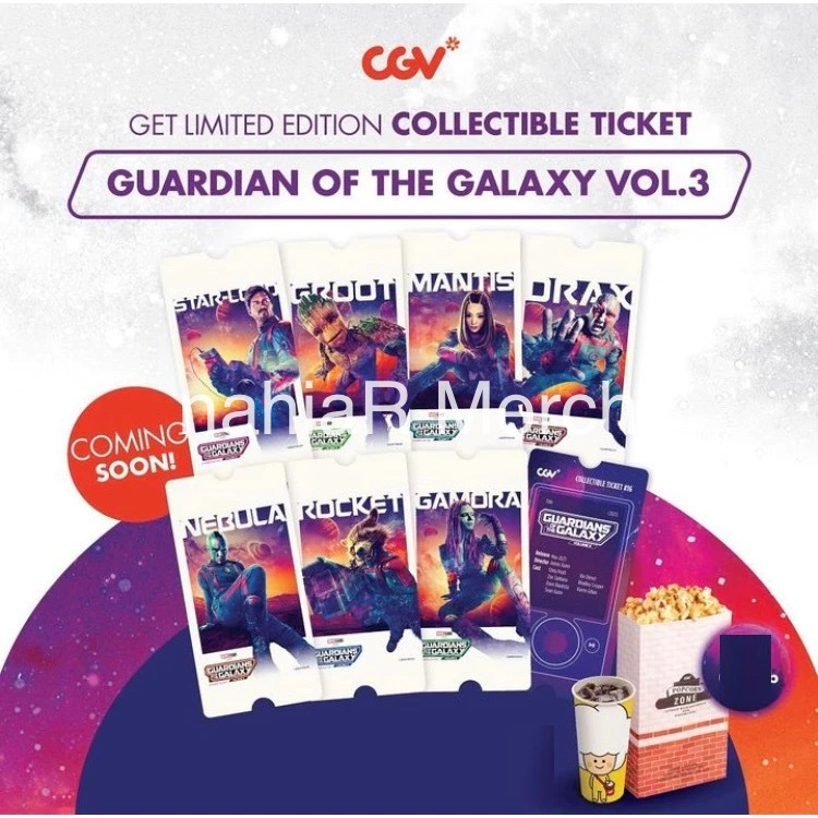 Jual Guardians of the Galaxy Vol. 3 x CGV Official Collectible Ticket Set | Shopee Indonesia
