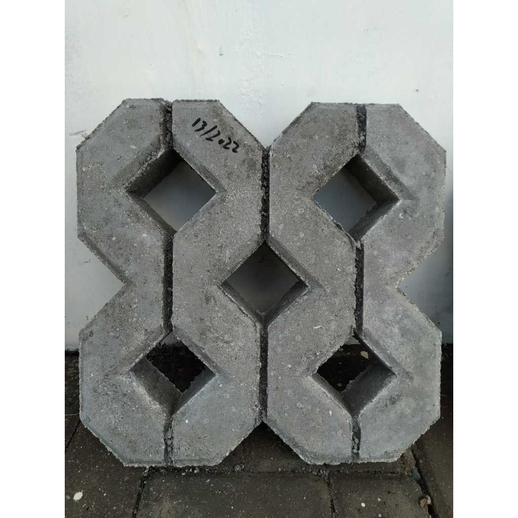 Jual Grass Block / Paving Rumput. Lobang 5. Tebal 8cm. | Shopee Indonesia