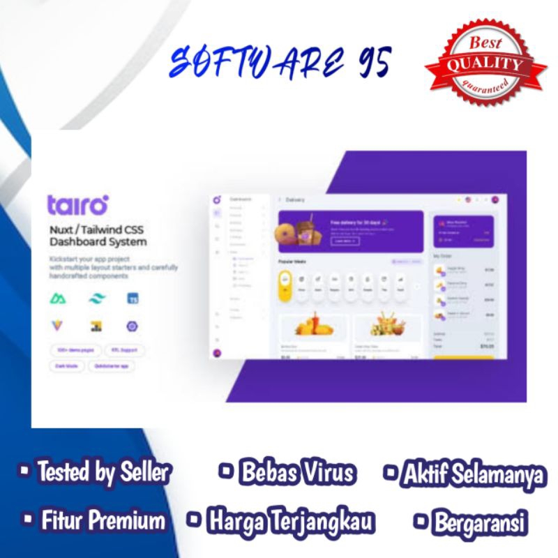 Jual Tairo - Multipurpose Nuxt Tailwind CSS Dashboard System [PREMIUM SOURCE CODE/HTML] | Shopee ...