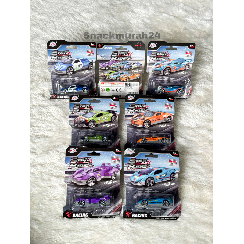 Jual DV005 Mainan Anak Mobil Balap Racing Car Bahan Metal Pull Back ...