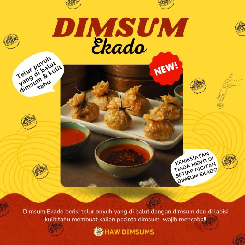 Jual DIMSUM EKADO 25pcs || DIMSUM FROZEN || DIMSUM HALAL || HAW DIMSUMS ...