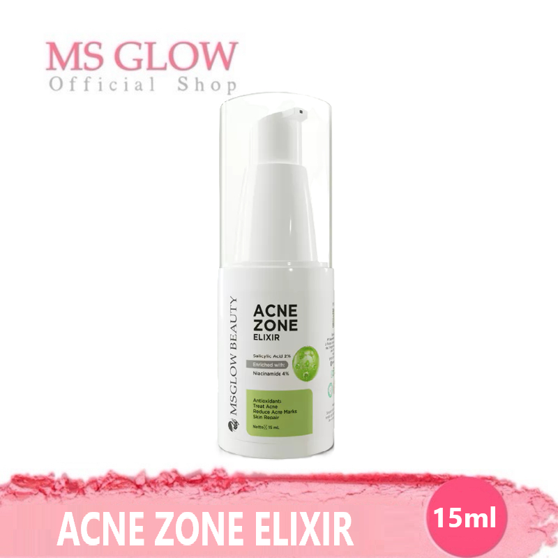 Jual ACNE ZONE ELIXIR MS GLOW NEW | Shopee Indonesia
