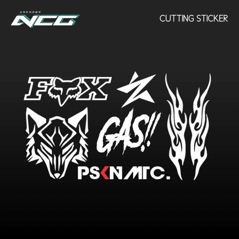 Jual Sticker Pack Wolf Gas Pasukan Matic Stiker Cutting Set Isi 6 Pcs ...