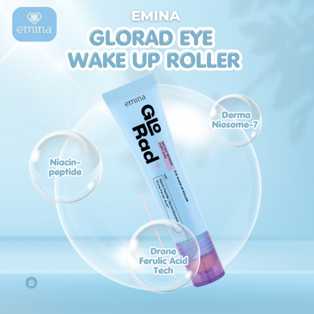 Jual EMINA Glo Rad Eye Wake Up Roller-CINTA KOSMETIK | Shopee Indonesia