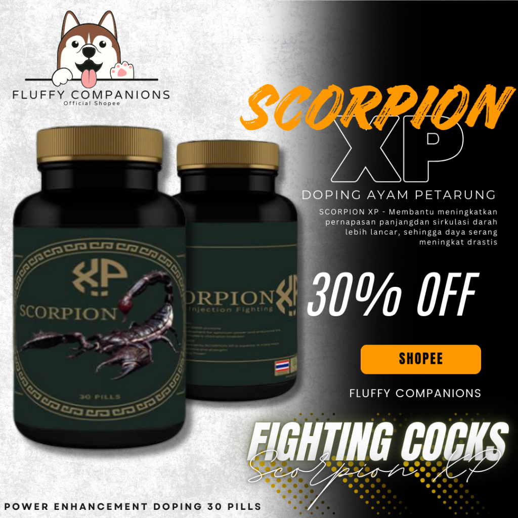 Jual SCORPION XP - DOPING AYAM ADUAN POWER ENHANCEMENCT 30 PILLS import ...
