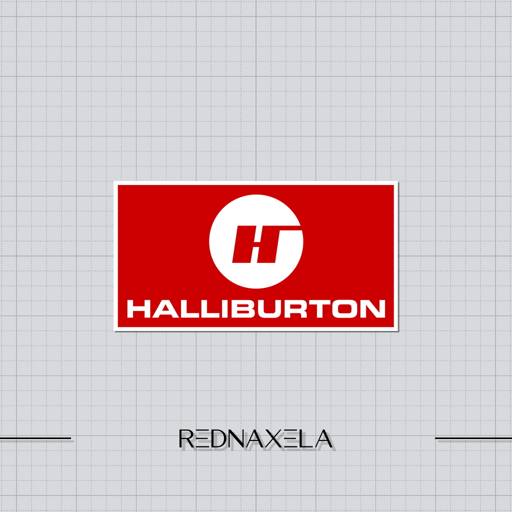 Jual Stiker Vinyl Halliburton - Oil Company Stiker Outdoor Waterproof ...