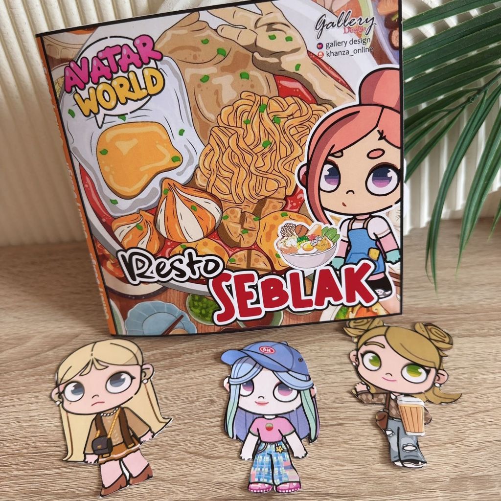 Jual RESTO SEBLAK AVATAR Paperdoll Bongkar Pasang Mainan Edukasi Anak ...