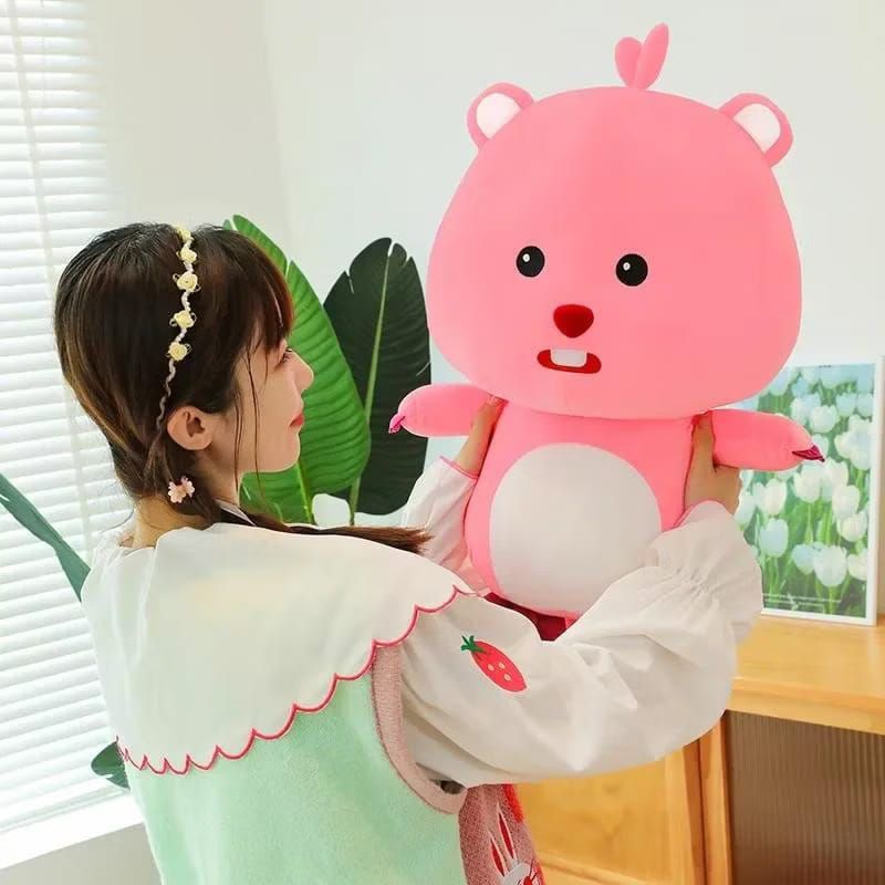 Jual Boneka Loopy Zanmang Lucu Imut 35cm Pakai Kacamata Karakter Pororo ...