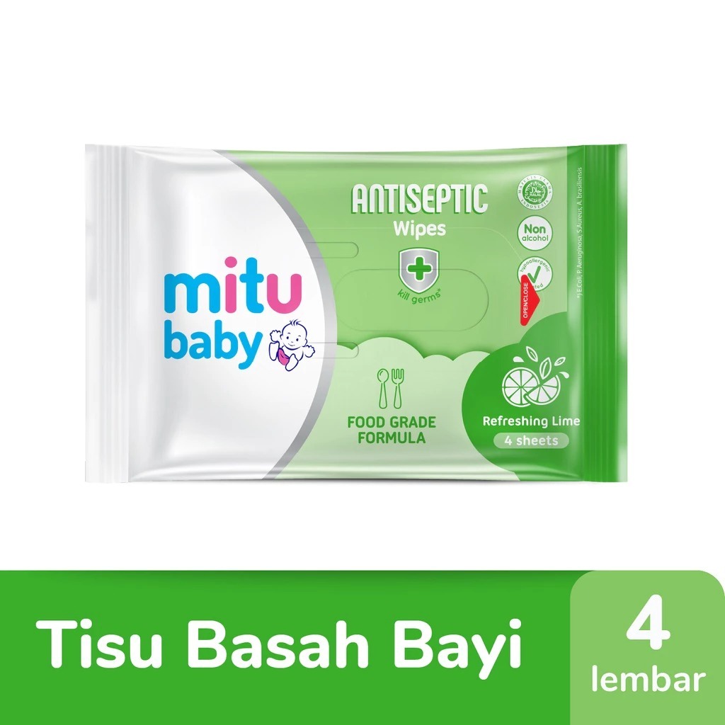 Jual Mitu Baby Tissue Antiseptic Refreshing - 4s - Tisu Basah Bayi TISU ...