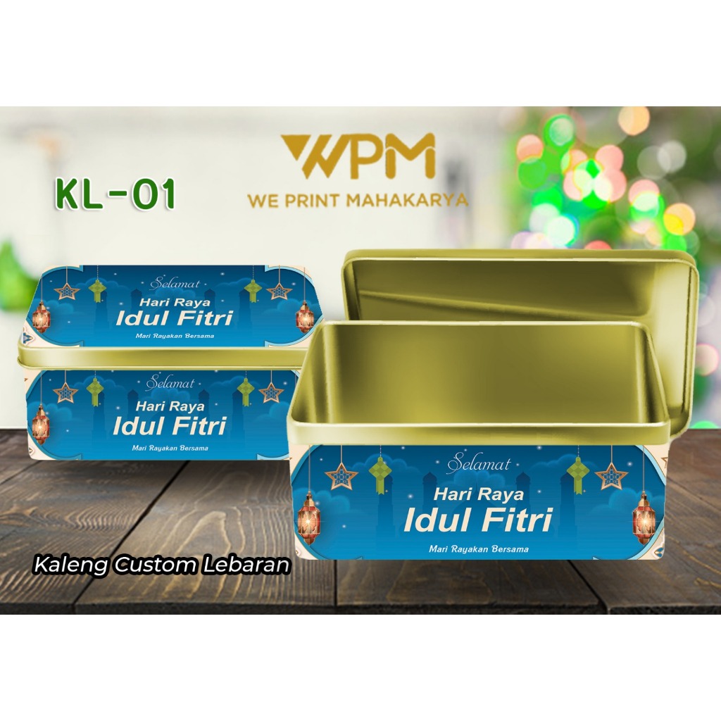 Jual KALENG CUSTOM LEBARAN / KALENG KURMA // HARI RAYA / SOUVENIR ...