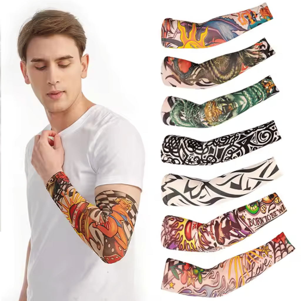 Jual MANSET LENGAN TATO 1SET KANAN KIRI BAHAN STOCKING MANSET MOTIF ...