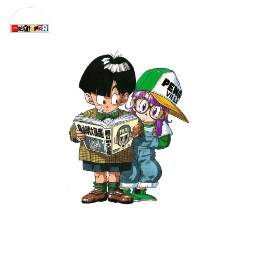 Jual sticker penguin village dragon ball gohan arale dr slump diecut ...